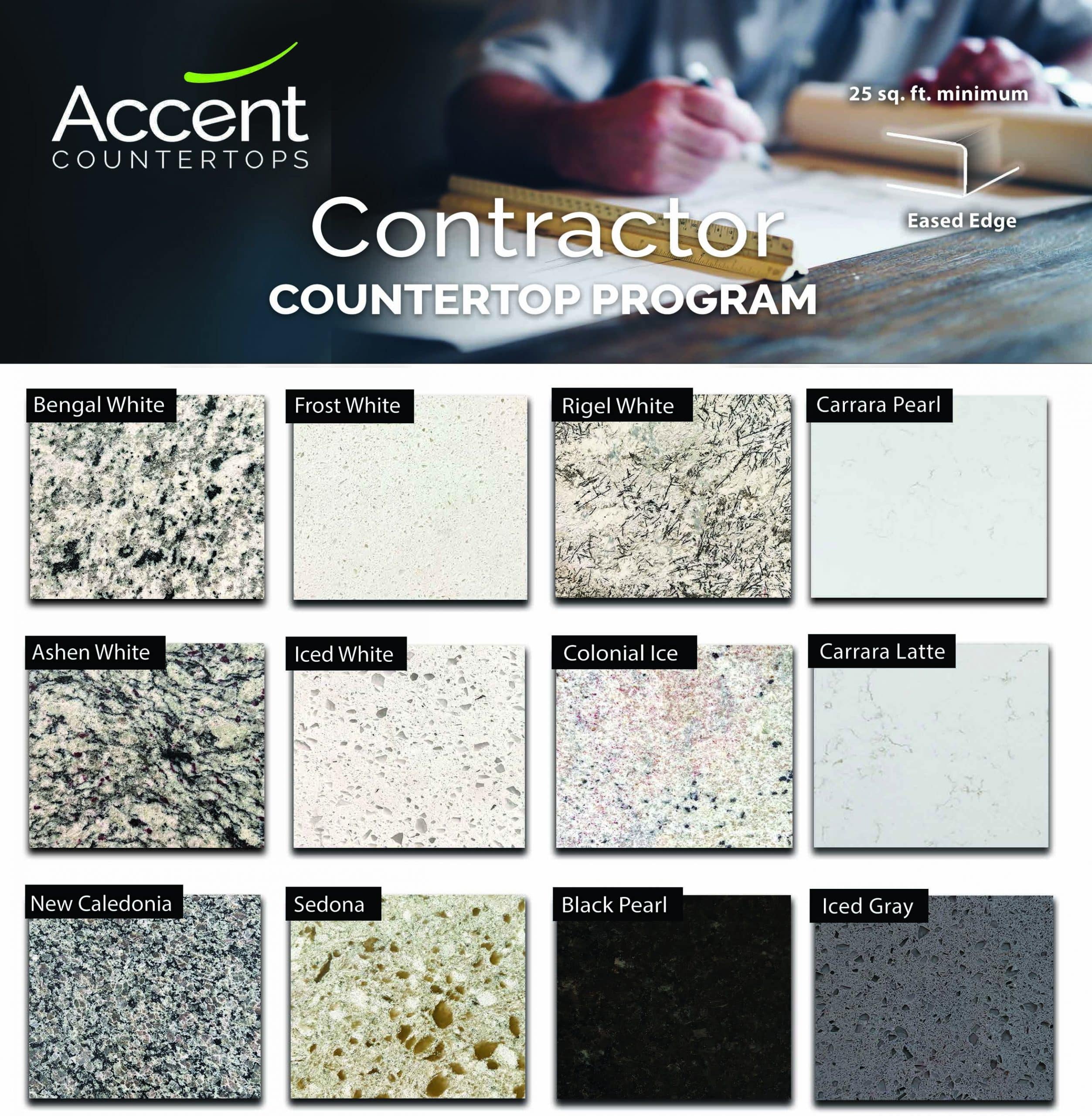 Contractor Program - 1 Colors - Accent Countertops